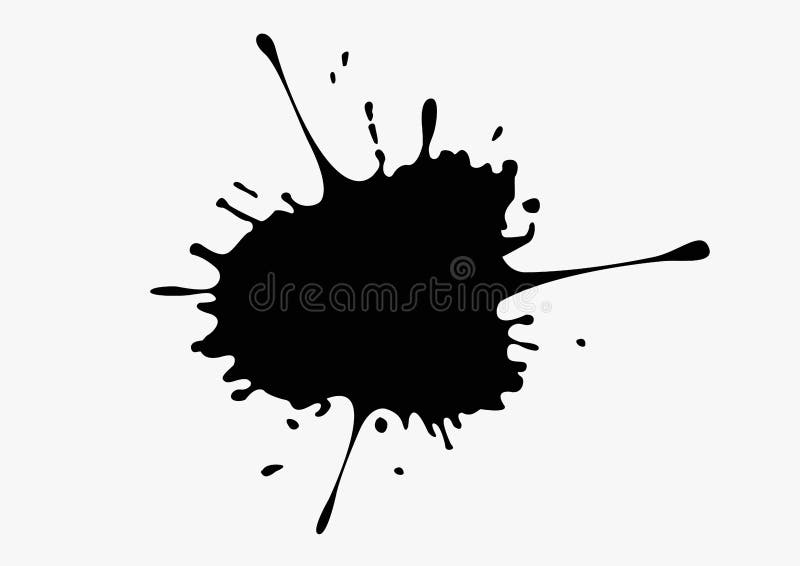 Ink blot cartoon stock illustration. Illustration of painting - 7814408