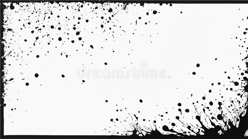 Ink Splash Isolated on White Background. Black Drops. Splatter Ink ...