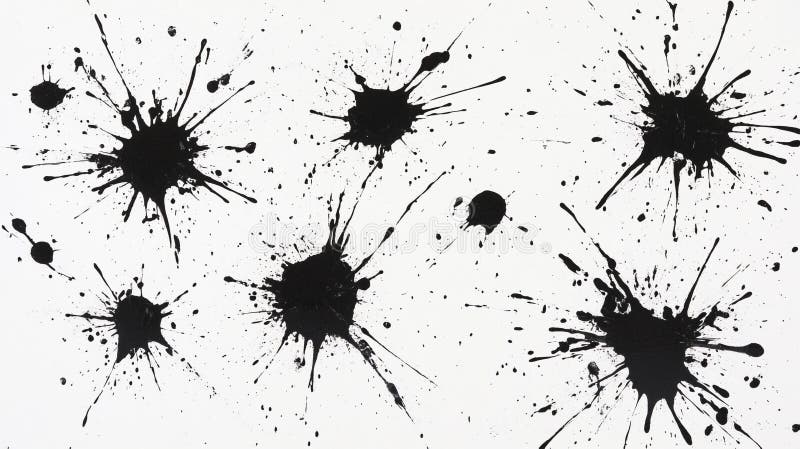 Black Ink Splatter Background Abstract Art Design Texture Stock ...