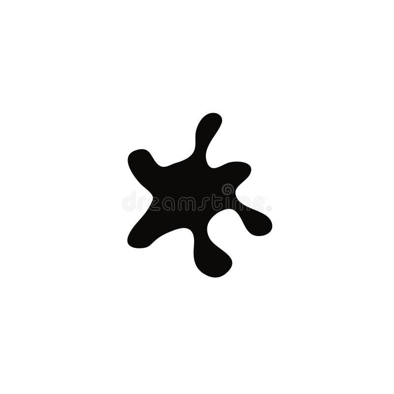 Black Ink Splatter Icon, Versatile for Design Use Stock Vector ...