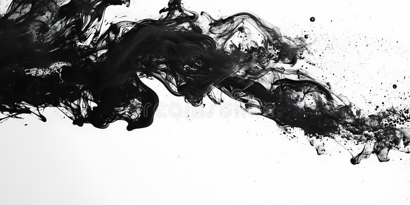 Black Ink Splatter Texture High Resolution Abstract Background Stock ...