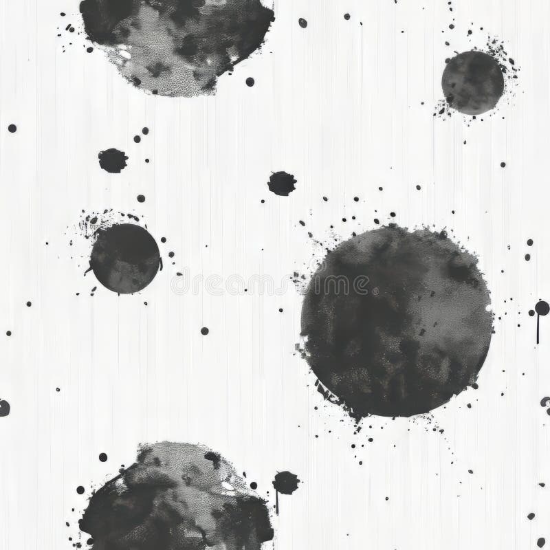 Black Ink Splatters on a White Background Showcasing Abstract Design ...
