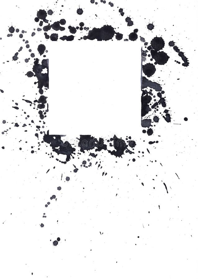 Black ink spots stock image. Image of blot, shape, dynamic - 44692777