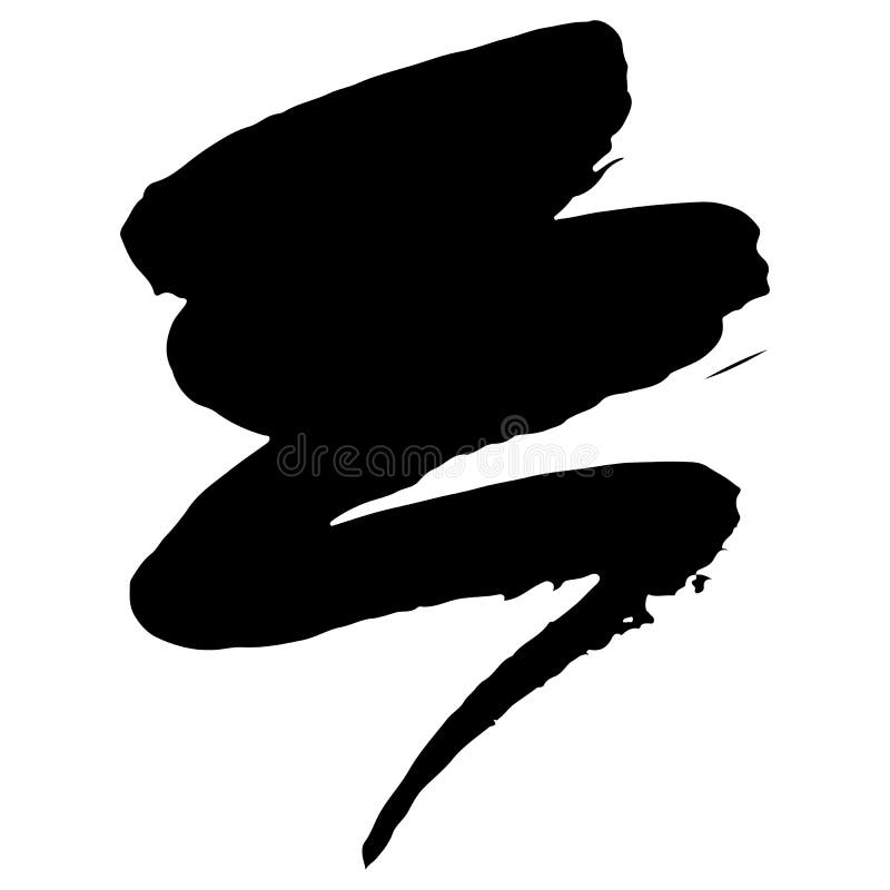 Black Ink Spots Set, Texture of Paint Spots Stock Vector - Illustration ...