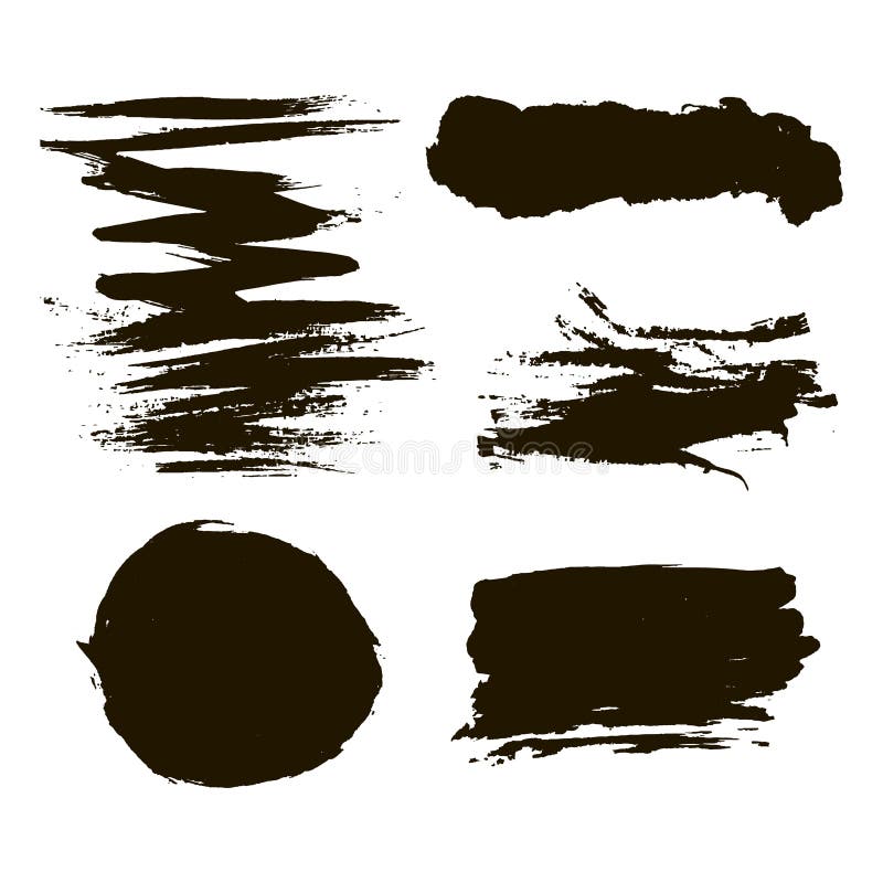 Black ink stains stock vector. Illustration of splatter - 79662366