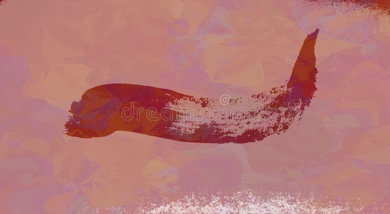 Black Ink Strokes on Color Paper Stock Illustration - Illustration of ...