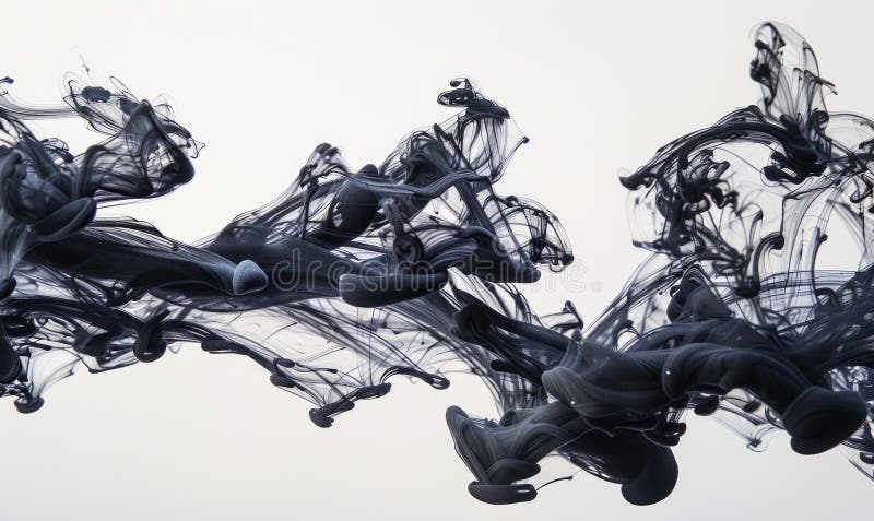 Black Ink on White Background Stock Illustration - Illustration of ...