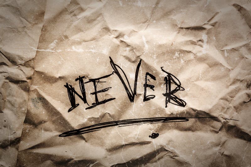 Black Inscription on the Piece of Old Paper Stock Illustration ...