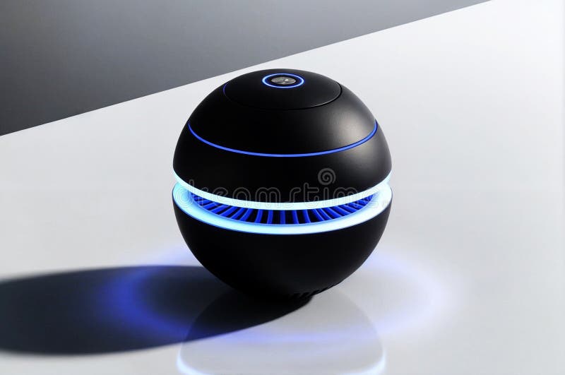 A Black Insect Mosquitoes Killer Device with a Blue UV Ultraviolet ...