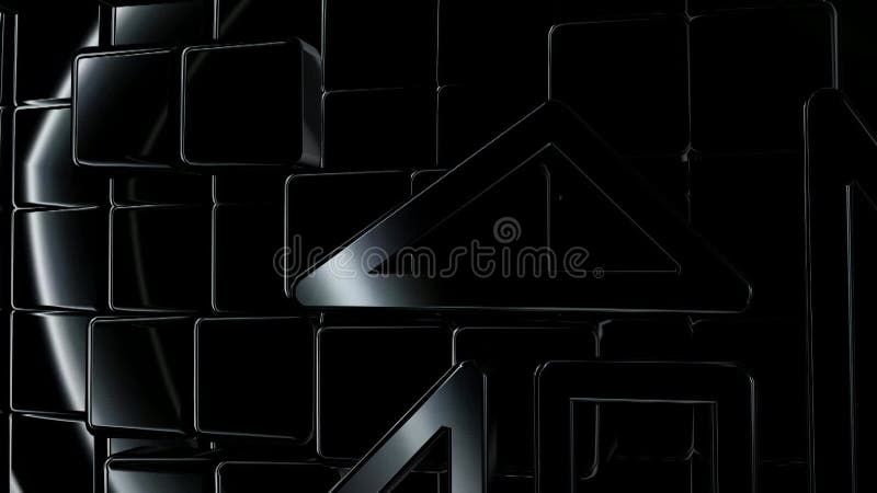 Black Intro Background with Reflection Effect, Shapes, Luxury Style ...