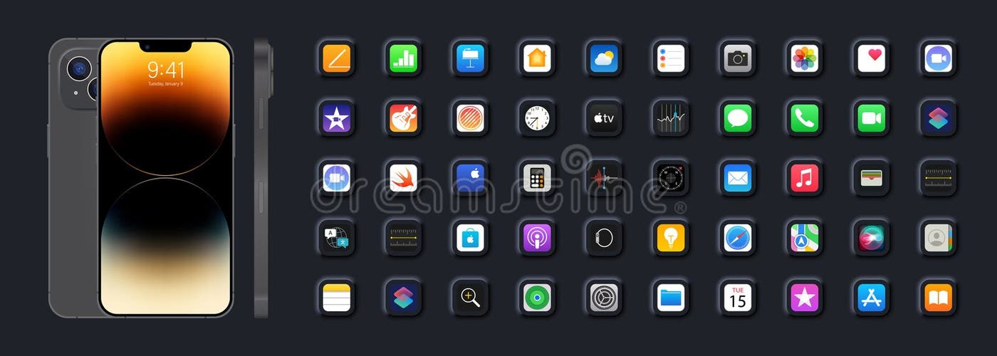 Apple Logo History Stock Illustrations – 185 Apple Logo History Stock ...