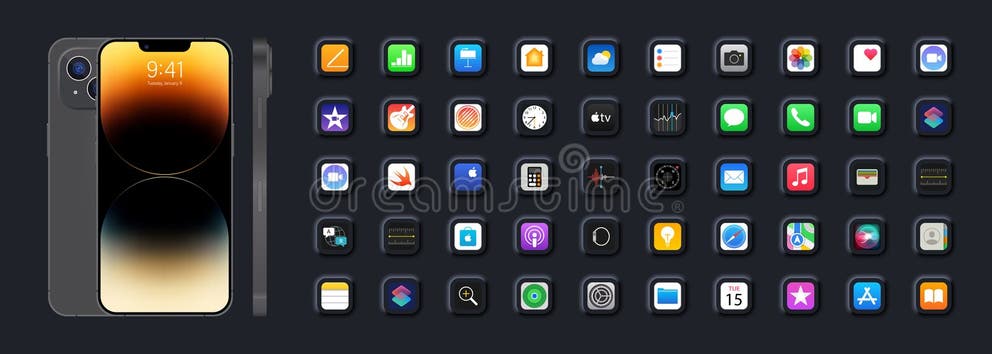 Apple Logo History Stock Illustrations – 185 Apple Logo History Stock ...