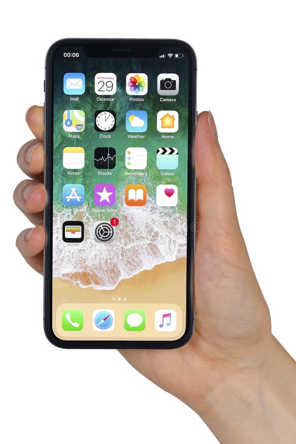 105 Black Hand Holding Iphone X Stock Photos - Free & Royalty-Free ...