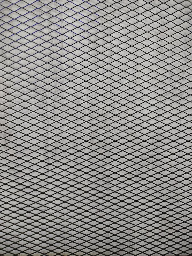 Black Iron Net in Front of Wall Stock Image - Image of asphalt, design ...