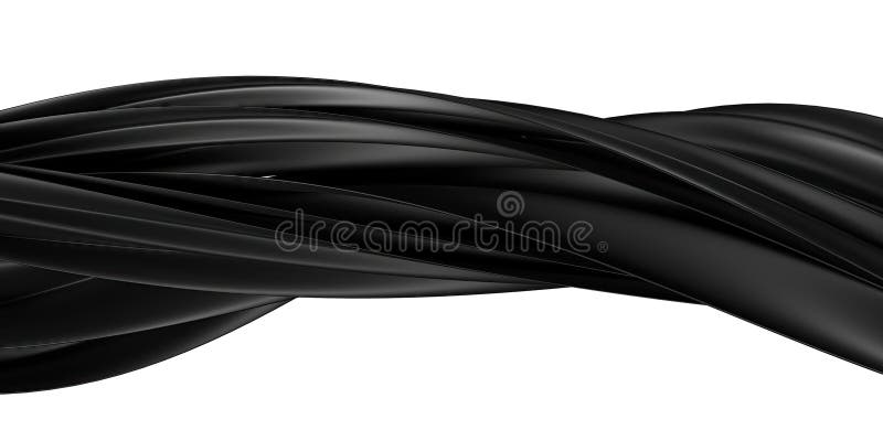 Black Isolated Airflow, Cloth-like Soft Metal Abstract, Dramatic ...