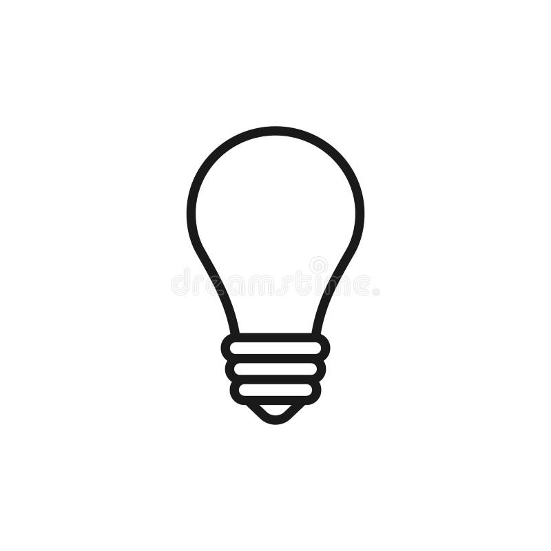 Black White Idea Bulb Stock Illustrations – 26,635 Black White Idea ...