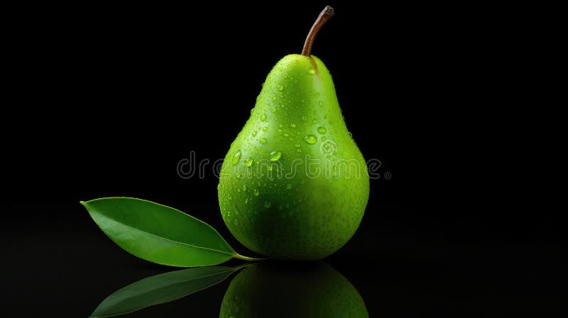 Black Isolated Pear Background Stock Illustration - Illustration of ...
