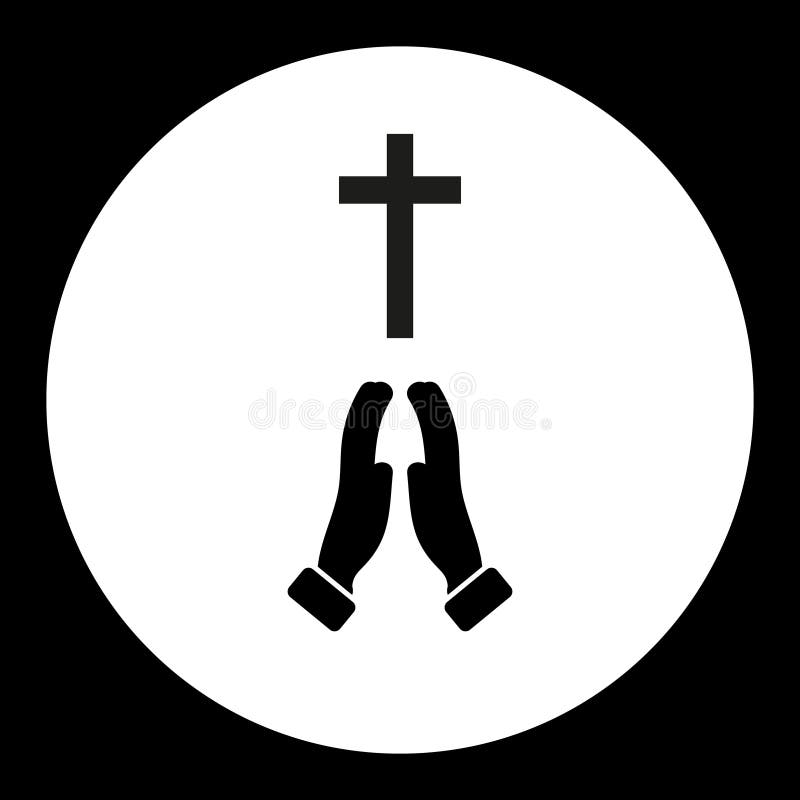 Simple Praying Hands Cross Stock Illustrations – 113 Simple Praying ...