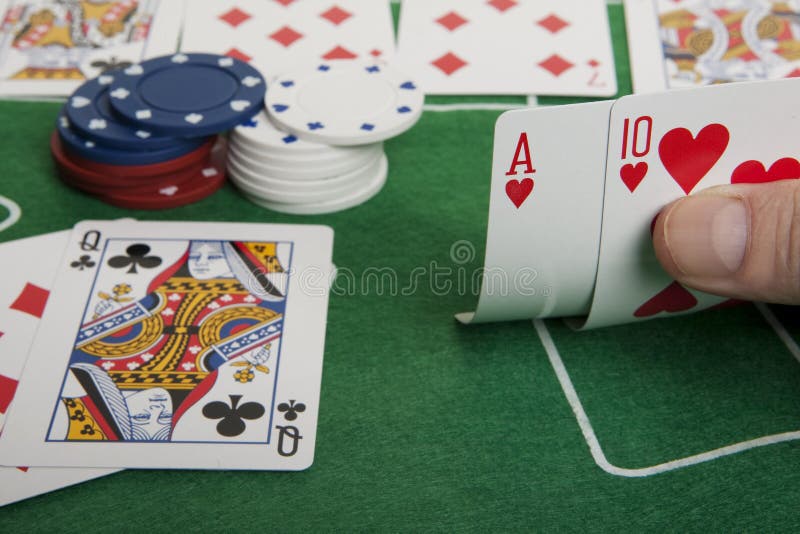 Black Jack card game stock image. Image of cards, gamble - 11695981