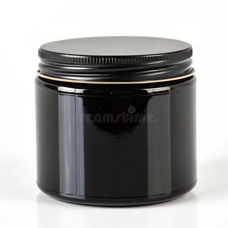 Black Jar Mockup Isolated on White Stock Illustration - Illustration of ...