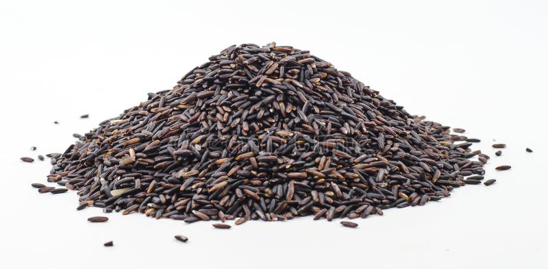 Black Jasmine Rice (Rice Berry) Stock Image - Image of healthy ...