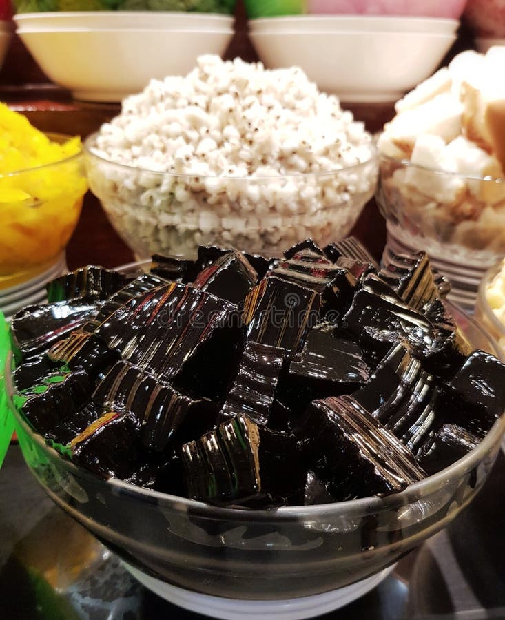 Black Jelly stock photo. Image of sweet, black, ingredient - 100990600