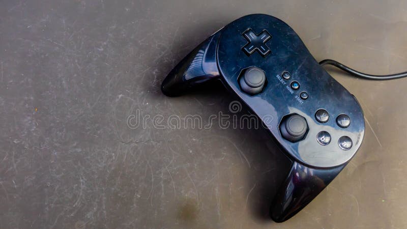 Black Joystick Black Background Stock Image - Image of gamer, hardware ...