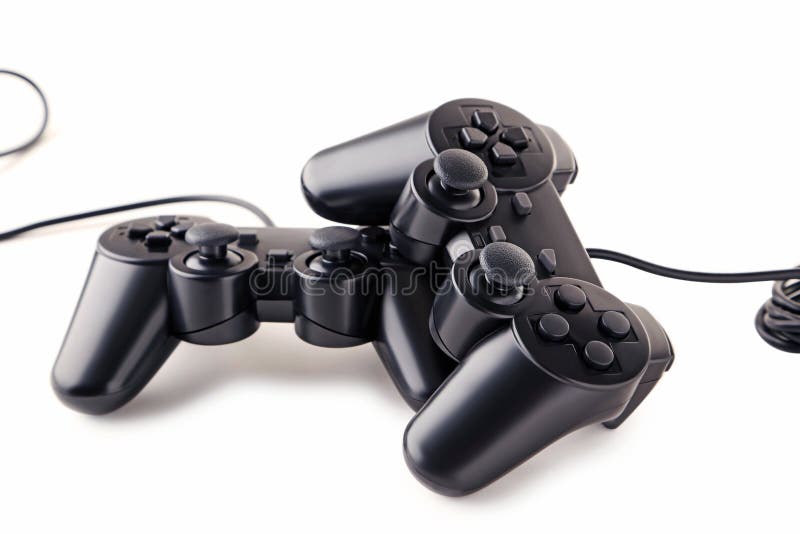 Black joystick stock image. Image of gamepad, technology - 103266401