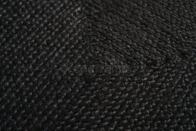 Black Jute Floor Rag Background Closeup Stock Image - Image of closeup ...