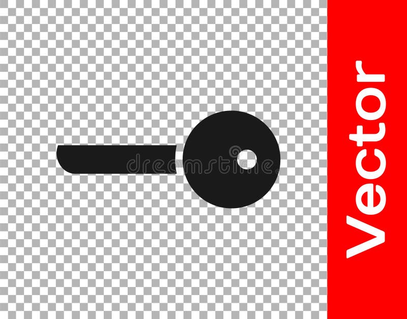 Black Key Icon Isolated on Transparent Background. Vector Illustration ...