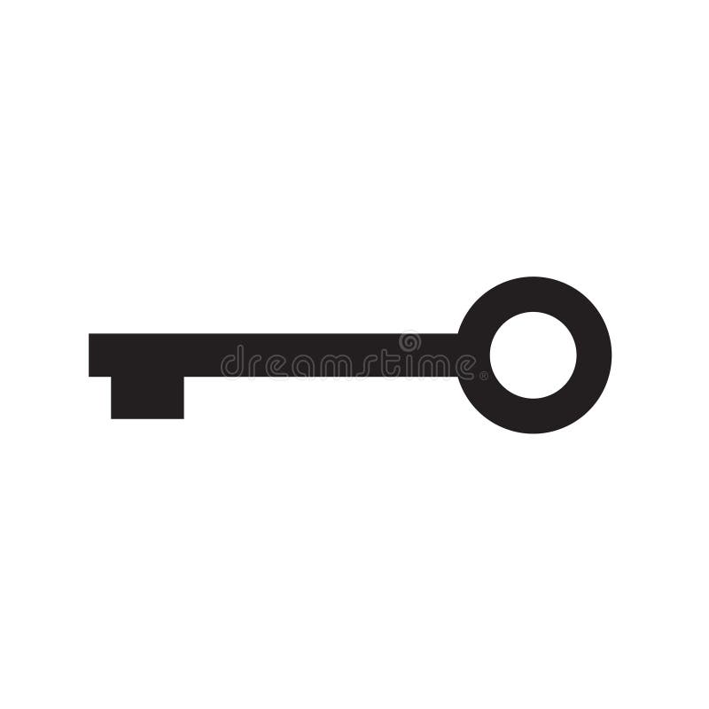 Black key icon stock vector. Illustration of opener - 106725182