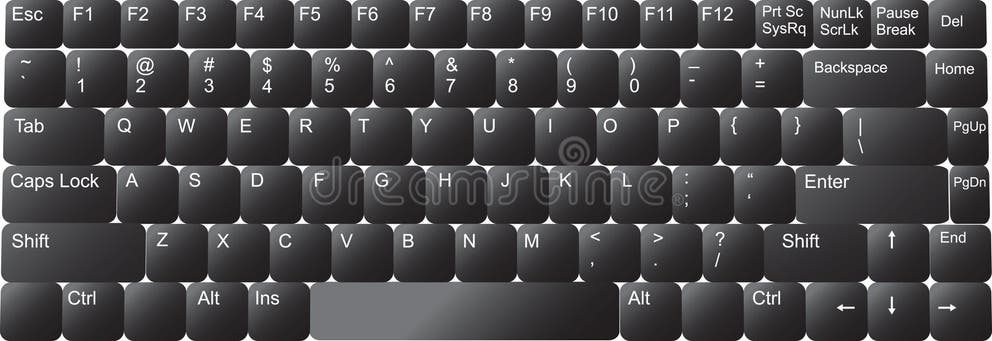 Computer Keyboard Vector Stock Illustrations – 83,999 Computer Keyboard ...