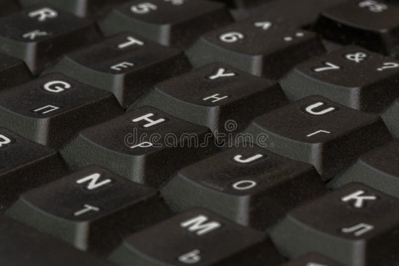 Black Keyboard Closeup. Keyboard Pattern. Horizontal Pattern. Vertical ...