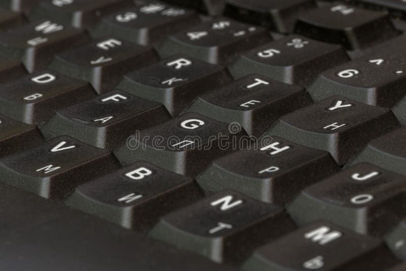 Black Keyboard Closeup. Keyboard Pattern. Horizontal Pattern. Vertical ...