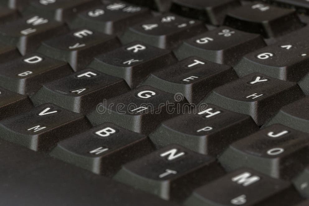 Black Keyboard Closeup. Keyboard Pattern. Horizontal Pattern. Vertical ...