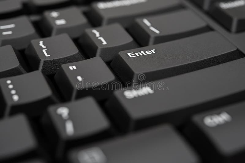 Black keyboard closeup stock photo. Image of control - 52907094