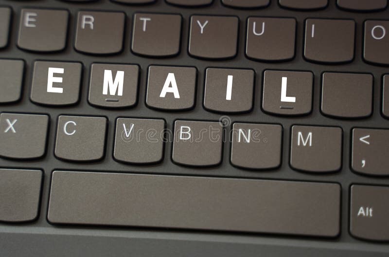 On the Black Keyboard, the Inscription is Highlighted in White - Email ...