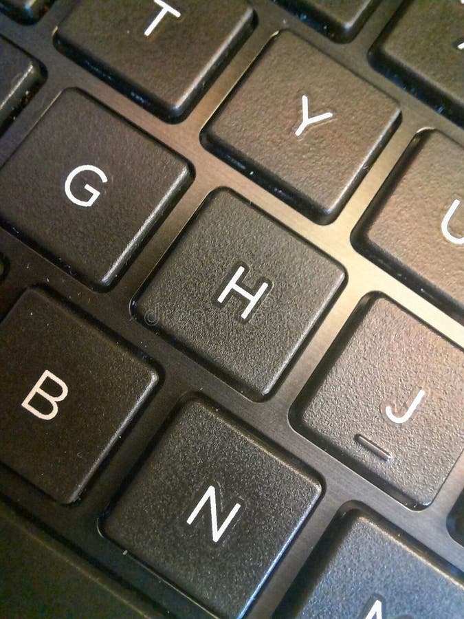 Black keyboard Laptop stock photo. Image of font, electronics - 210156482