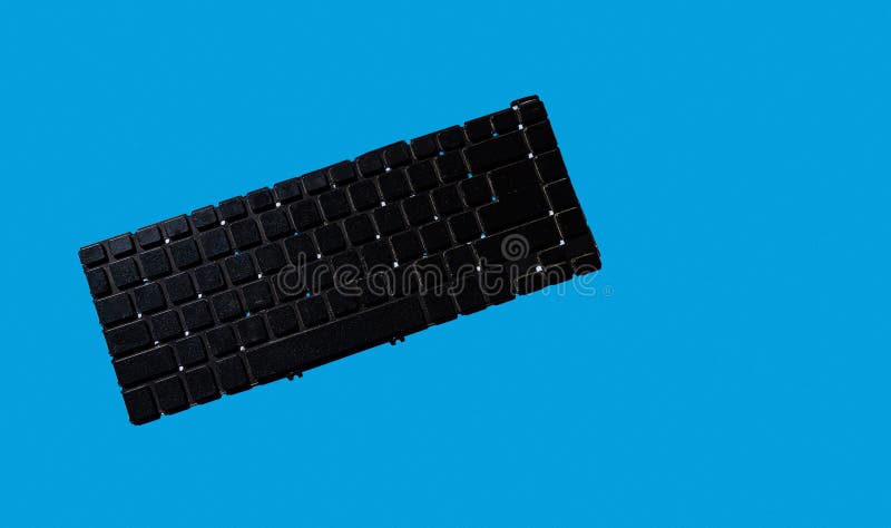 Black Keyboard from Laptop No Letters No Symbols Stock Image - Image of ...
