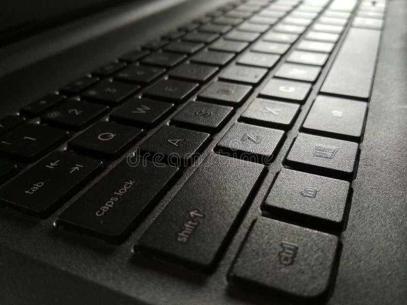 Black keyboard looks black editorial photography. Image of looking ...