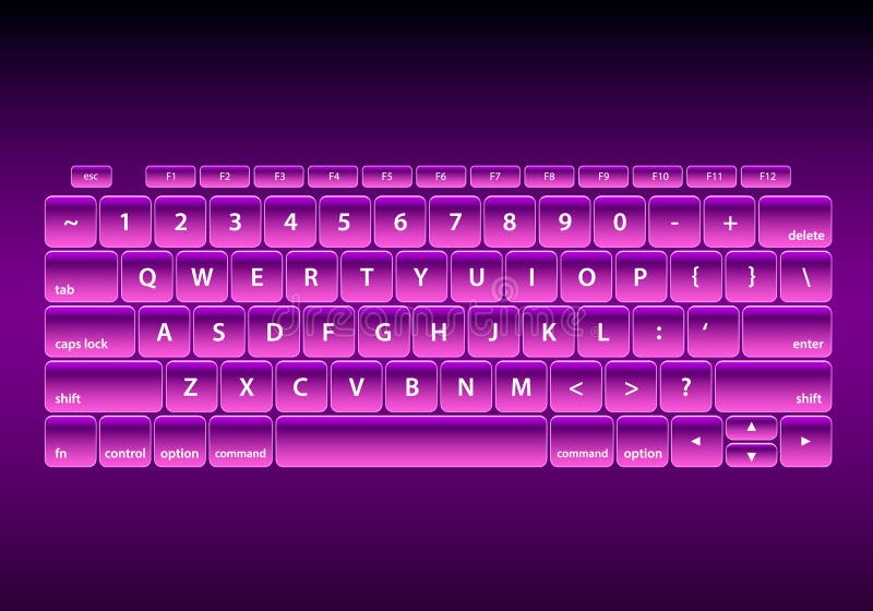 Black Purple Keyboard Stock Illustrations – 488 Black Purple Keyboard ...