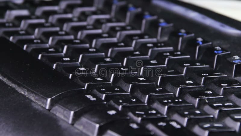 Black Keyboard Rotates stock video. Video of computer - 67681263