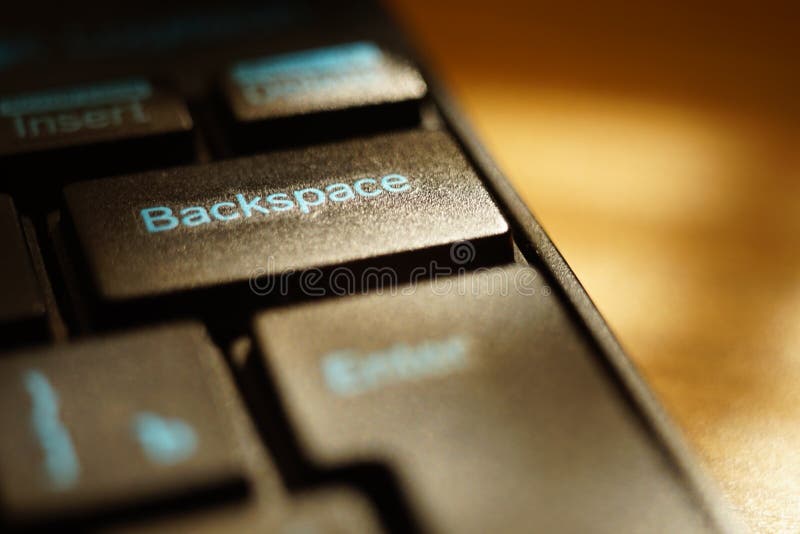 Backspace key stock photo. Image of insert, view, backspace - 9560772