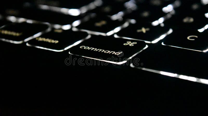 Black Keyboards with Command Keys Unique Photo Editorial Stock Image ...