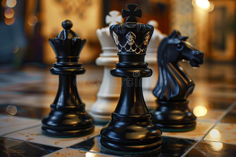 Wallpaper Chess King Queen