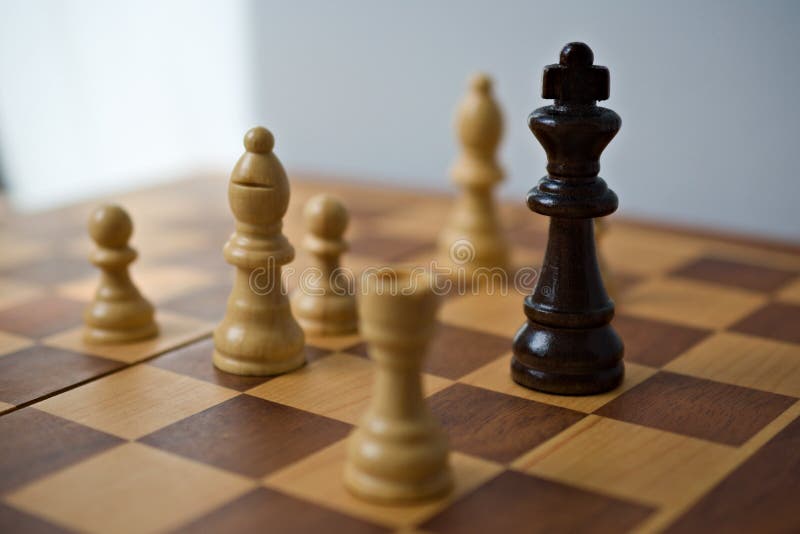 The Black King is Surrounded by White Pieces, the Black Side Has Lost ...