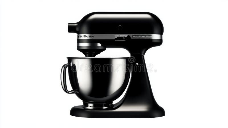 A Sleek Black Kitchen Mixer Stands Ready for Culinary Creations. it ...