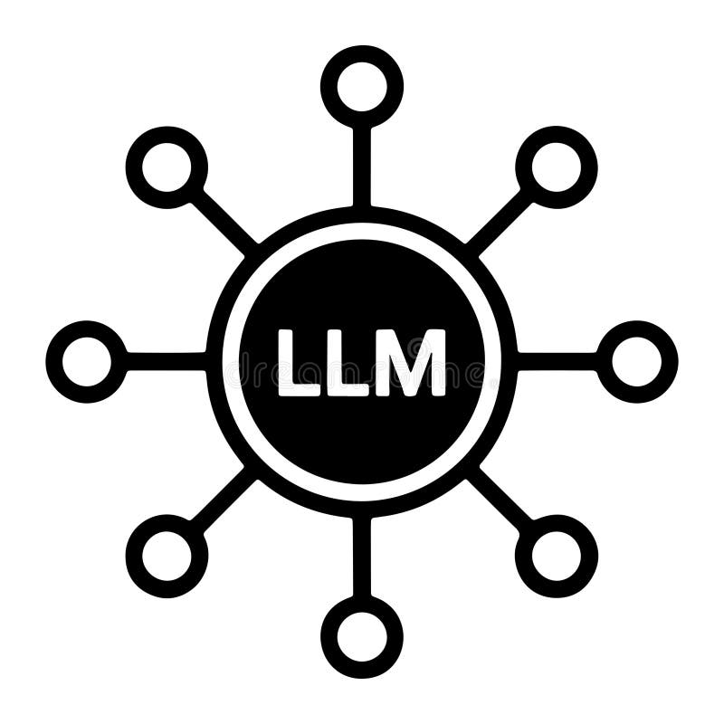Black L M Network Icon Technology Connection Stock Vector ...