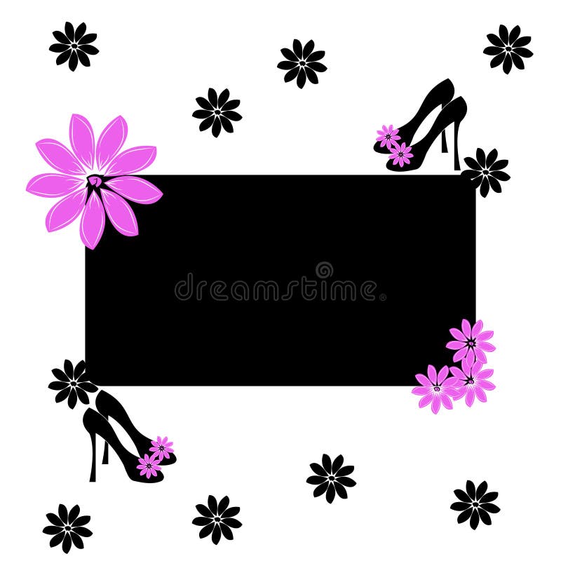 Flower shoe stock vector. Illustration of artwork, bloomings - 19486454