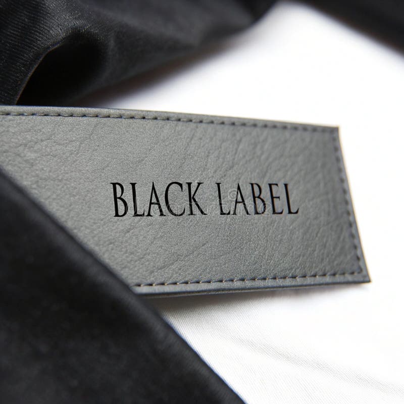 Black Label for Text Isolated on White Background Stock Illustration ...